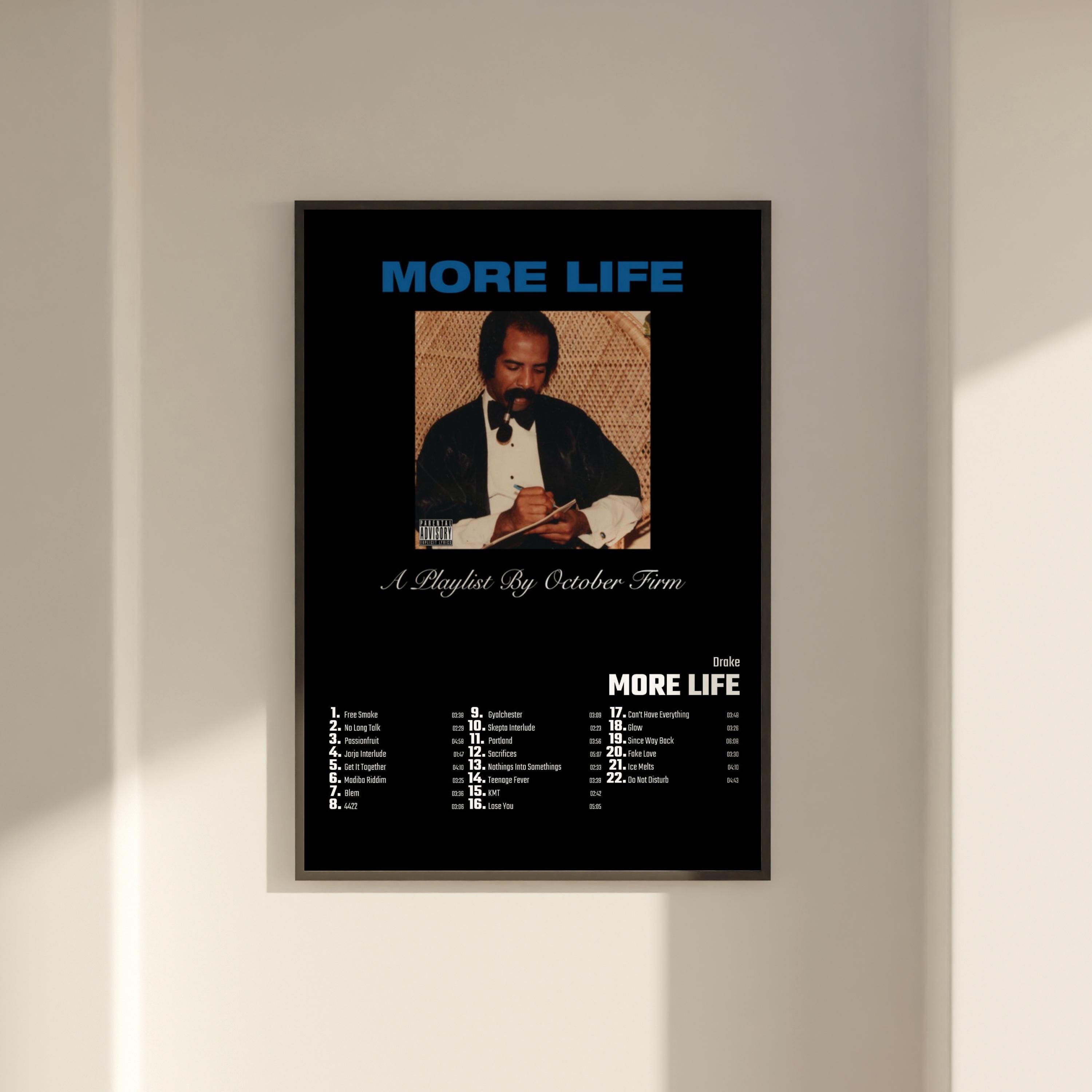 Drake More Life Album Cover Poster Wall Art Drake More - Etsy