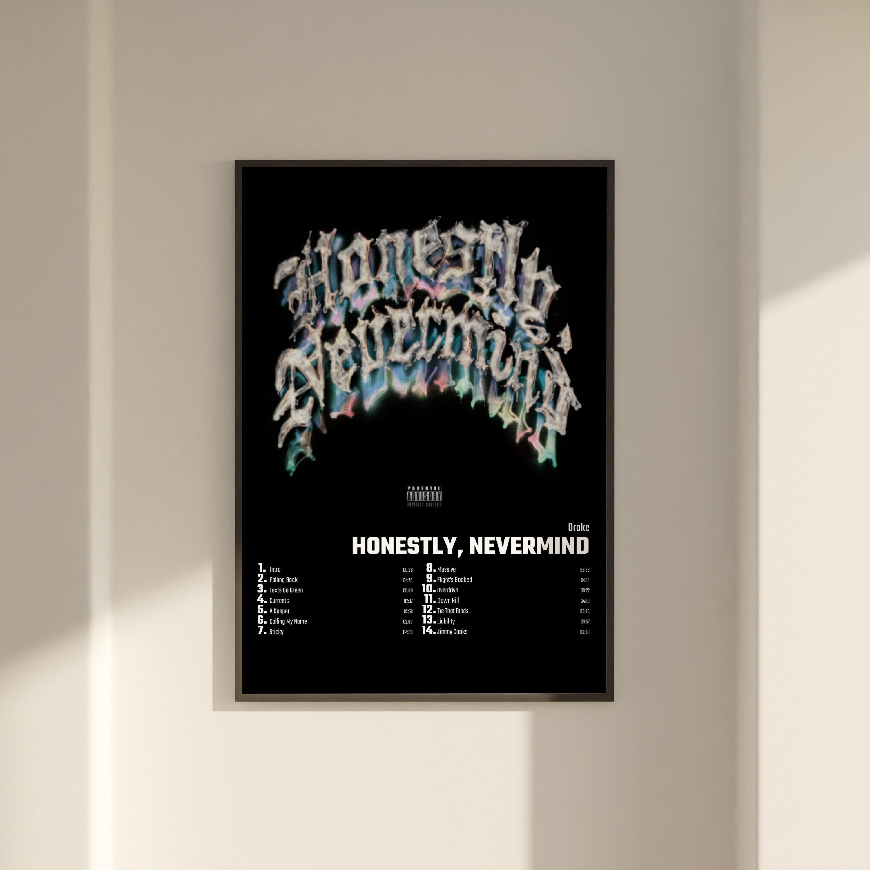 Drake Honestly Nevermind Album Cover Poster Wall Art - Etsy