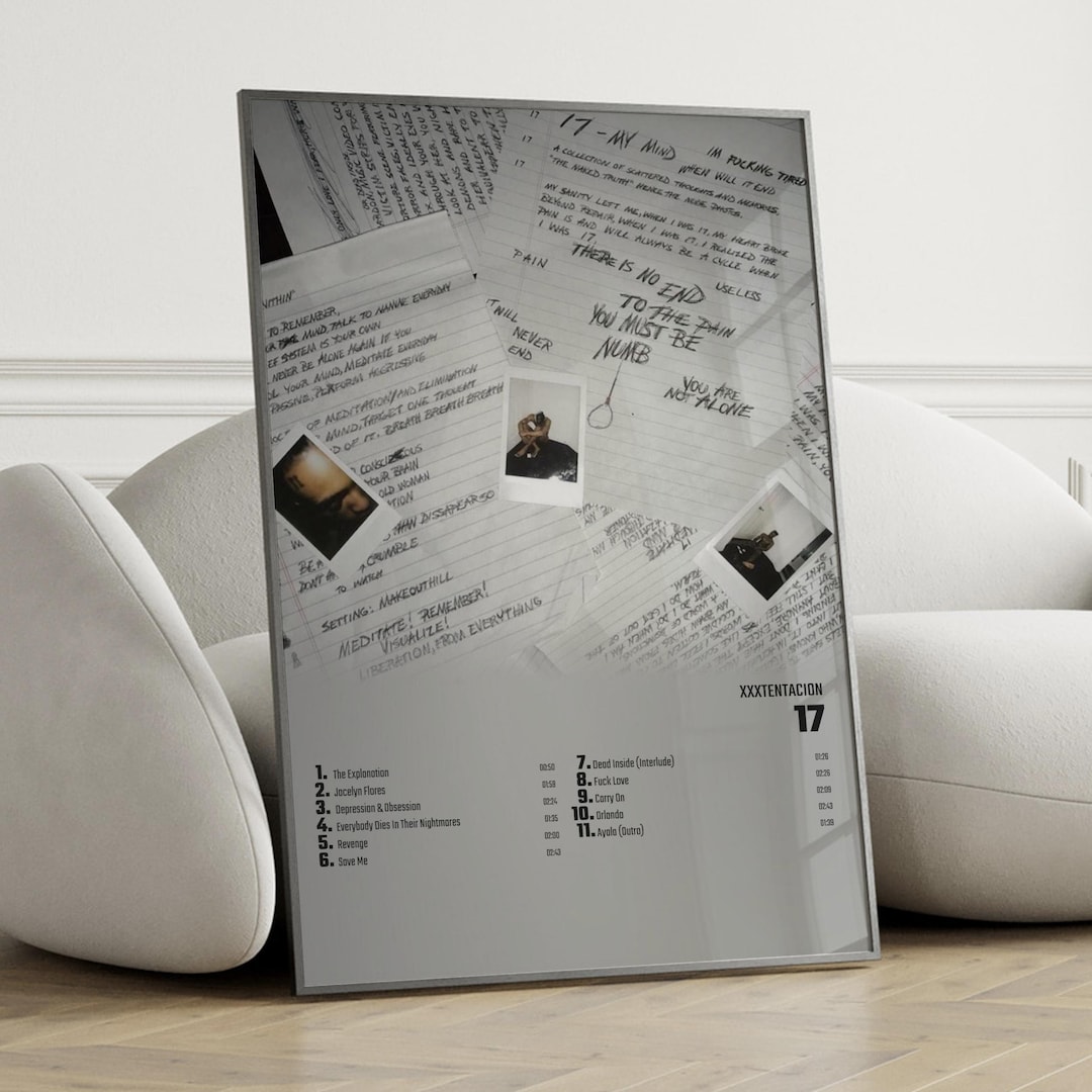 Xxxtentacion 17 Album Cover Poster Wall Art XXXTENTACION - Etsy