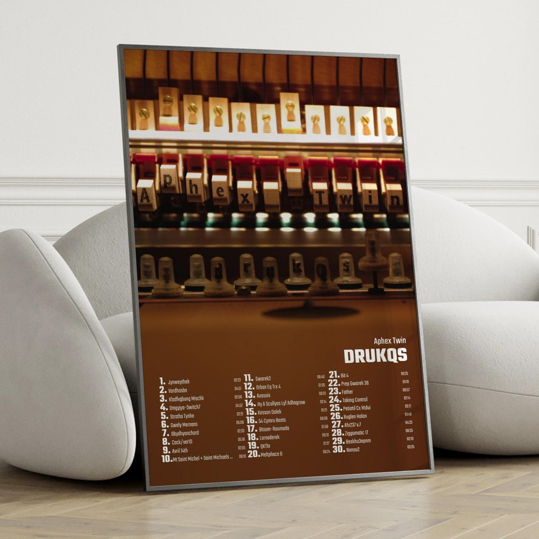 Aphex Twin Drukqs Album Cover Poster Wall Art Aphex Twin - Etsy