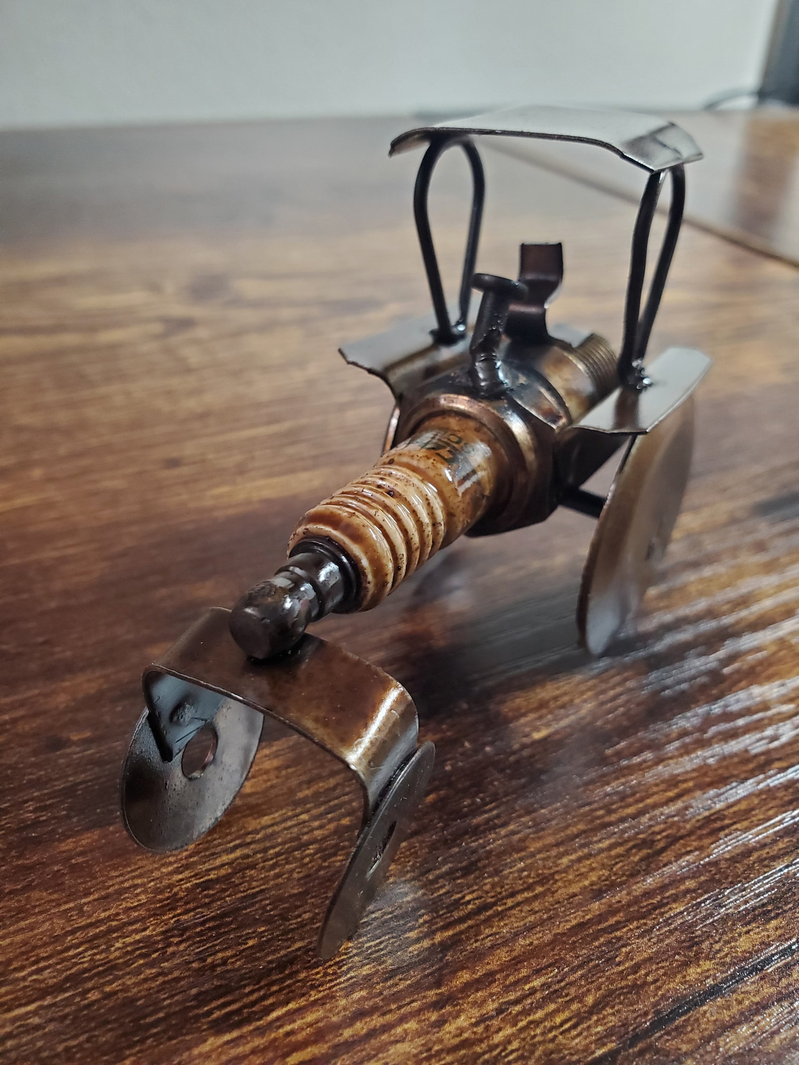 Welded Spark Plug Art, Recycle Metal Art, CHOOSE Style - Etsy
