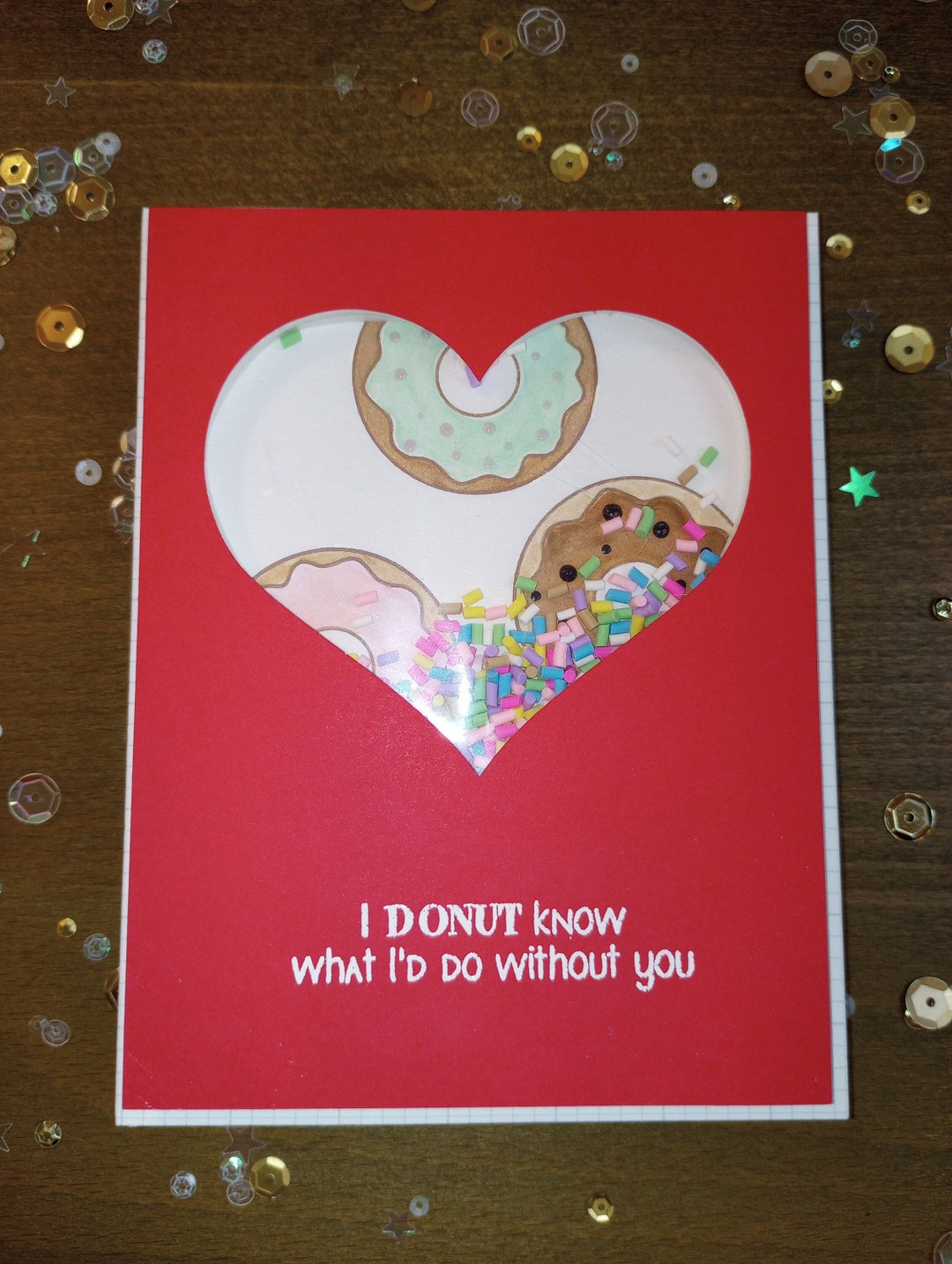Donut Shaker Greeting Card - Etsy