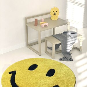 Custom Smiley Face Tufted Rug Personalized 100% Acrylic Carpet Any Size ...