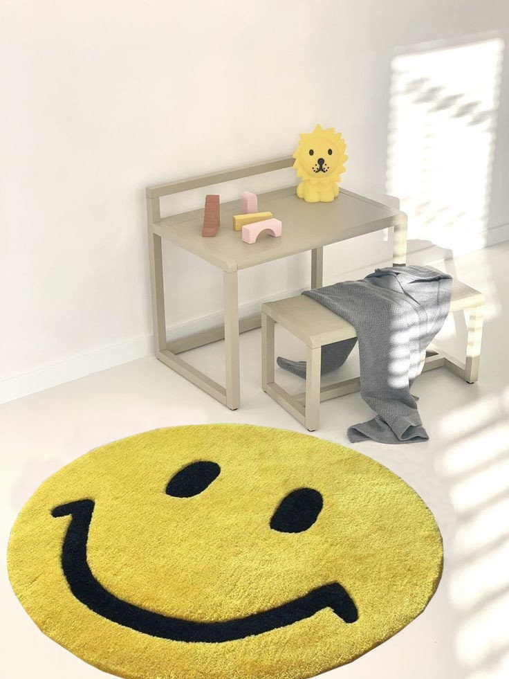 Custom Smiley Face Tufted Rug Personalized 100% Acrylic Carpet Any Size ...