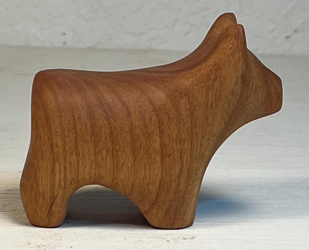 Frenchie Sculpture, Minimalist French Bulldog Art, Worry Stone, Wooden ...