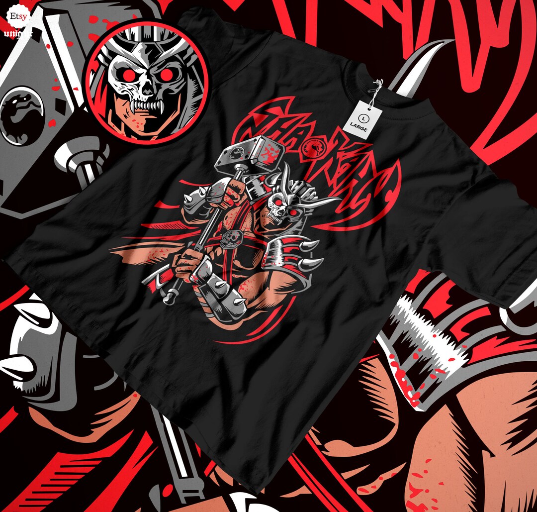 Unisex Shao Kahn Conqueror T-shirt Mortal Kombat Champion Tee, Arcade ...