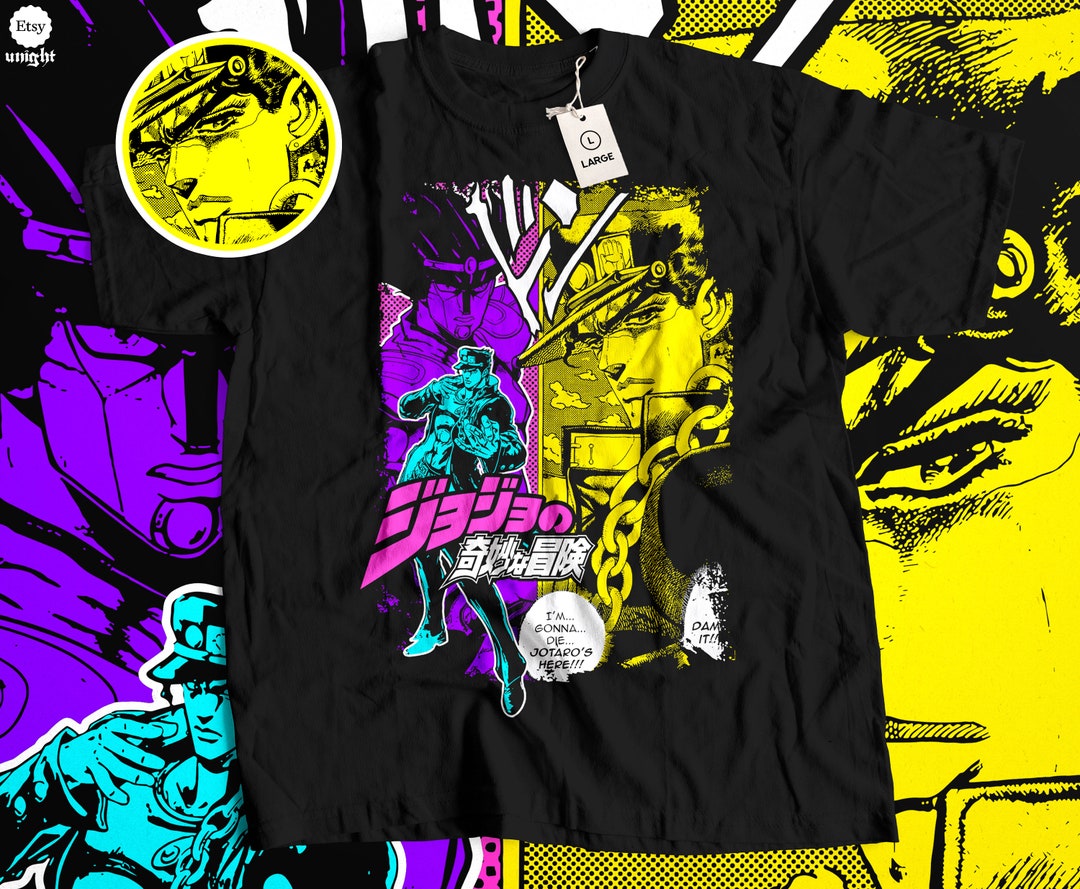 Unisex Retro Stand Master Tee JJBA Inspired, Street Style Hero Top ...