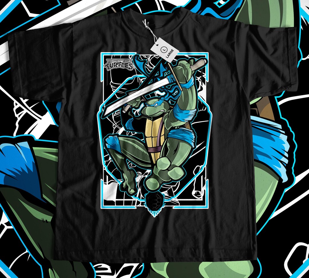 Heroic Turtle Warrior Unisex T-shirt Retro Anime Apparel, Classic ...