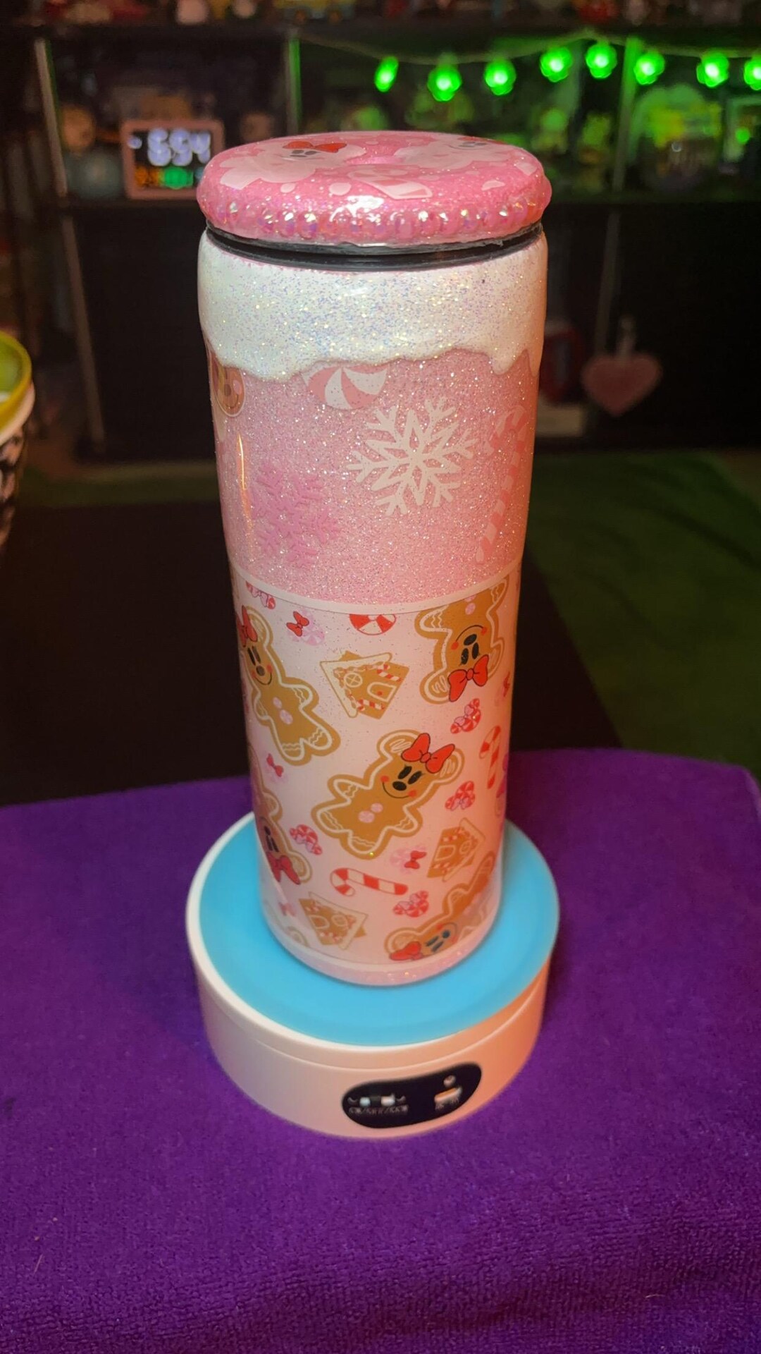 20 Oz Drip Gingerbread Minnie Mouse With Matching Lid - Etsy