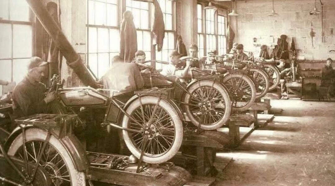 First Harley Assembly Line(framed) - Etsy