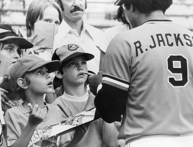 Reggie Jackson Autographs, Orioles(framed) - Etsy