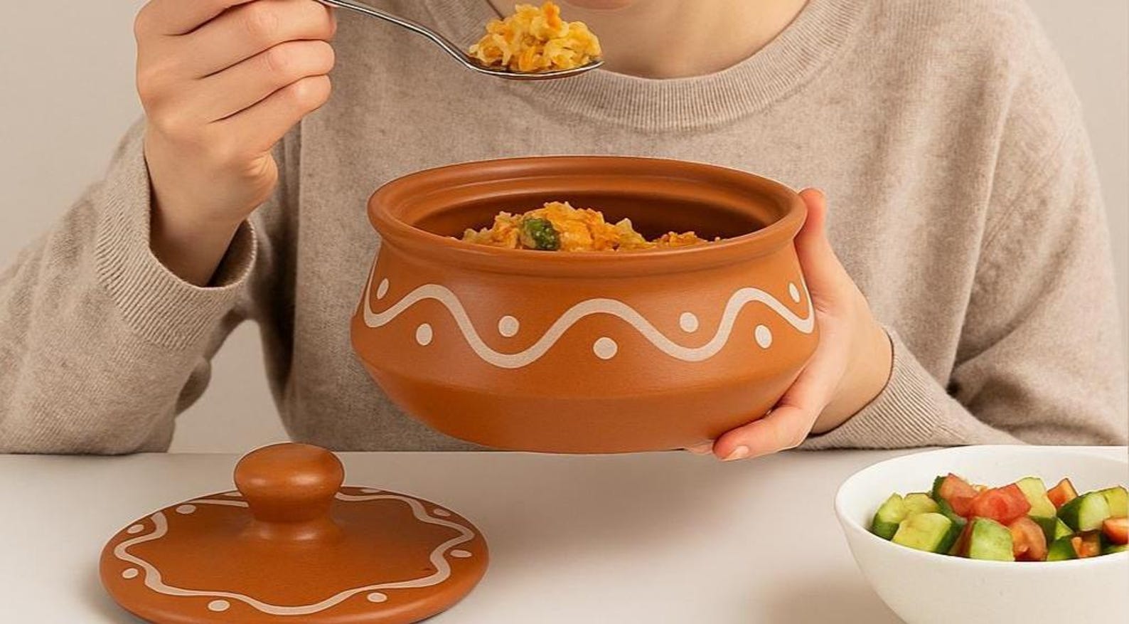 Ceramic Handi With Lid | Curd Setter Pot | Biryani Serving - 250ml - Etsy