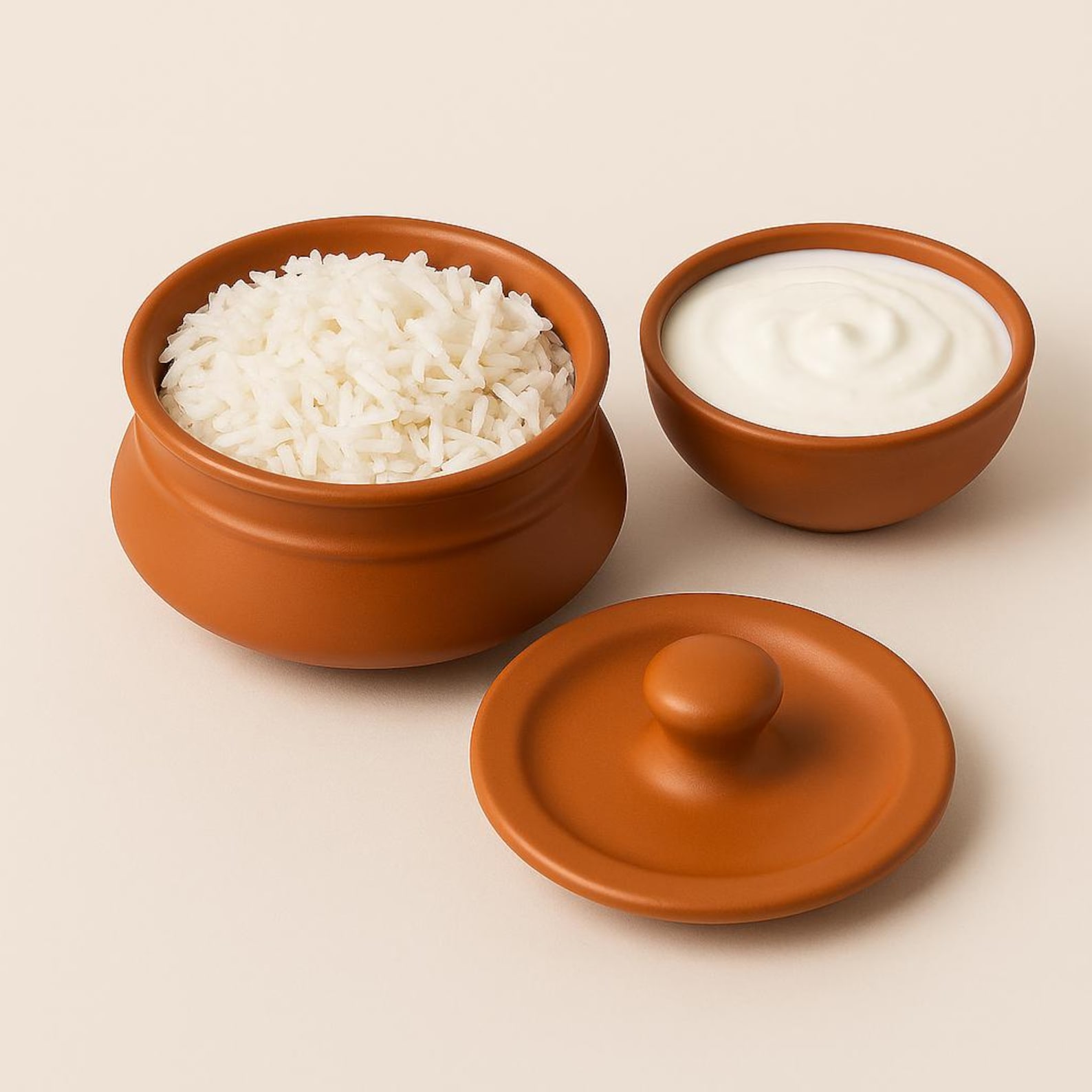 Ceramic Handi With Lid | Curd Setter Pot | Biryani Serving - 250ml - Etsy