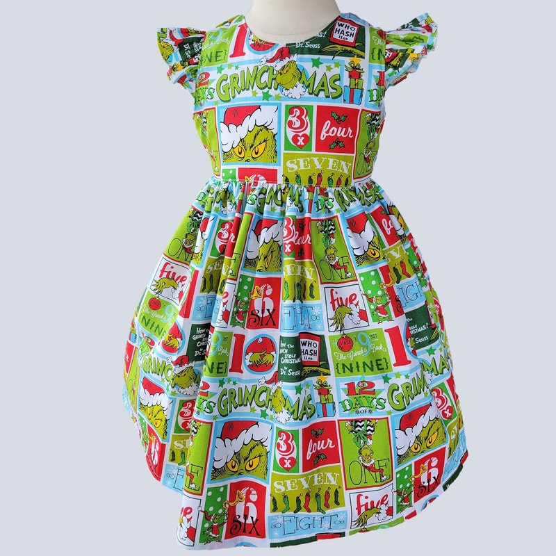 Grinch Toddler Dress - Etsy