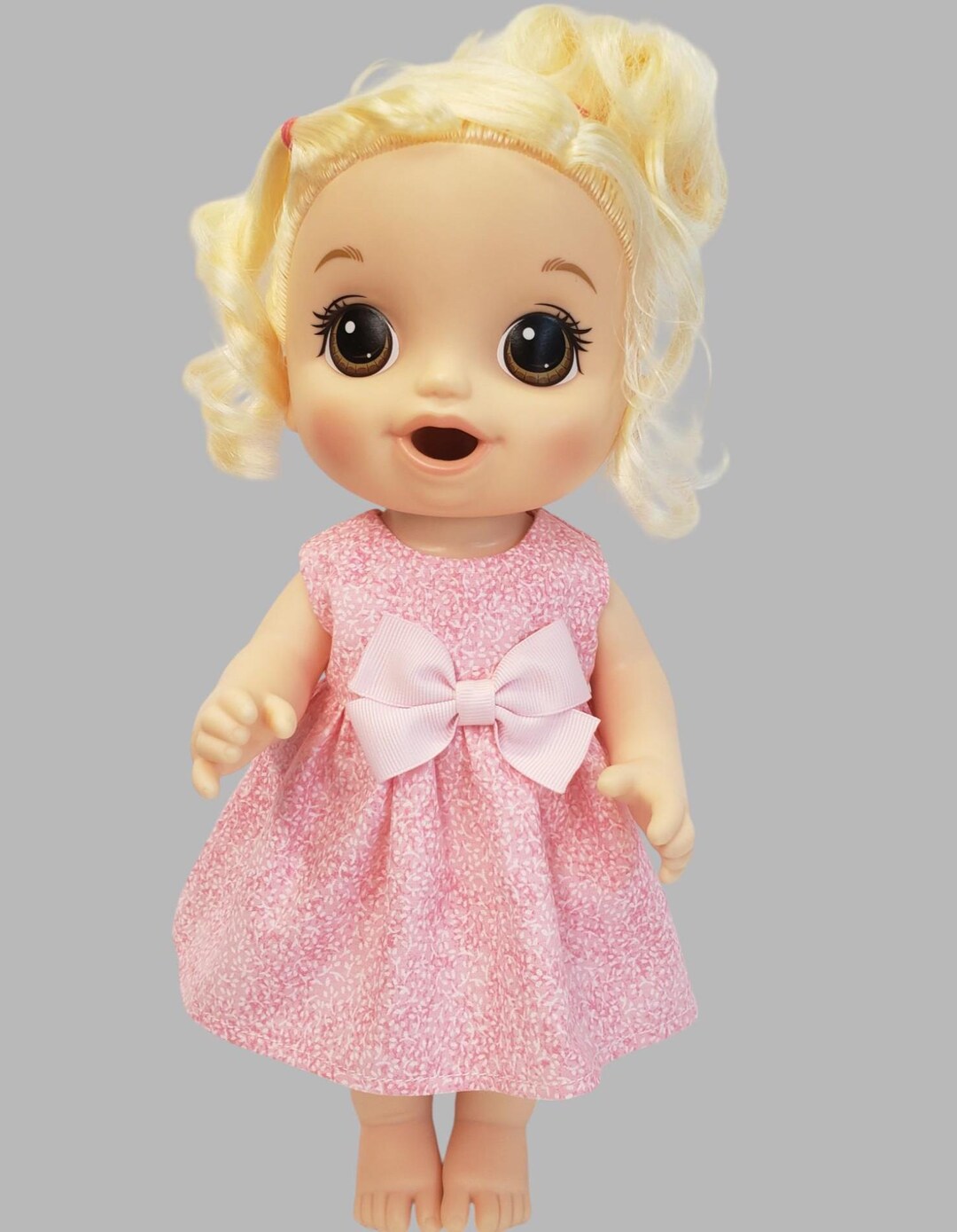 Baby Alive Doll Dress - Pink Doll Dress - Baby Alice Doll Dress - 12 ...