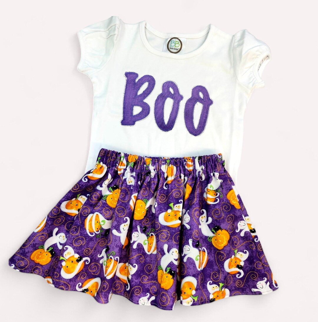 Baby Girl Halloween Outfit, Boo Halloween Outfit, Boo Halloween Girls ...