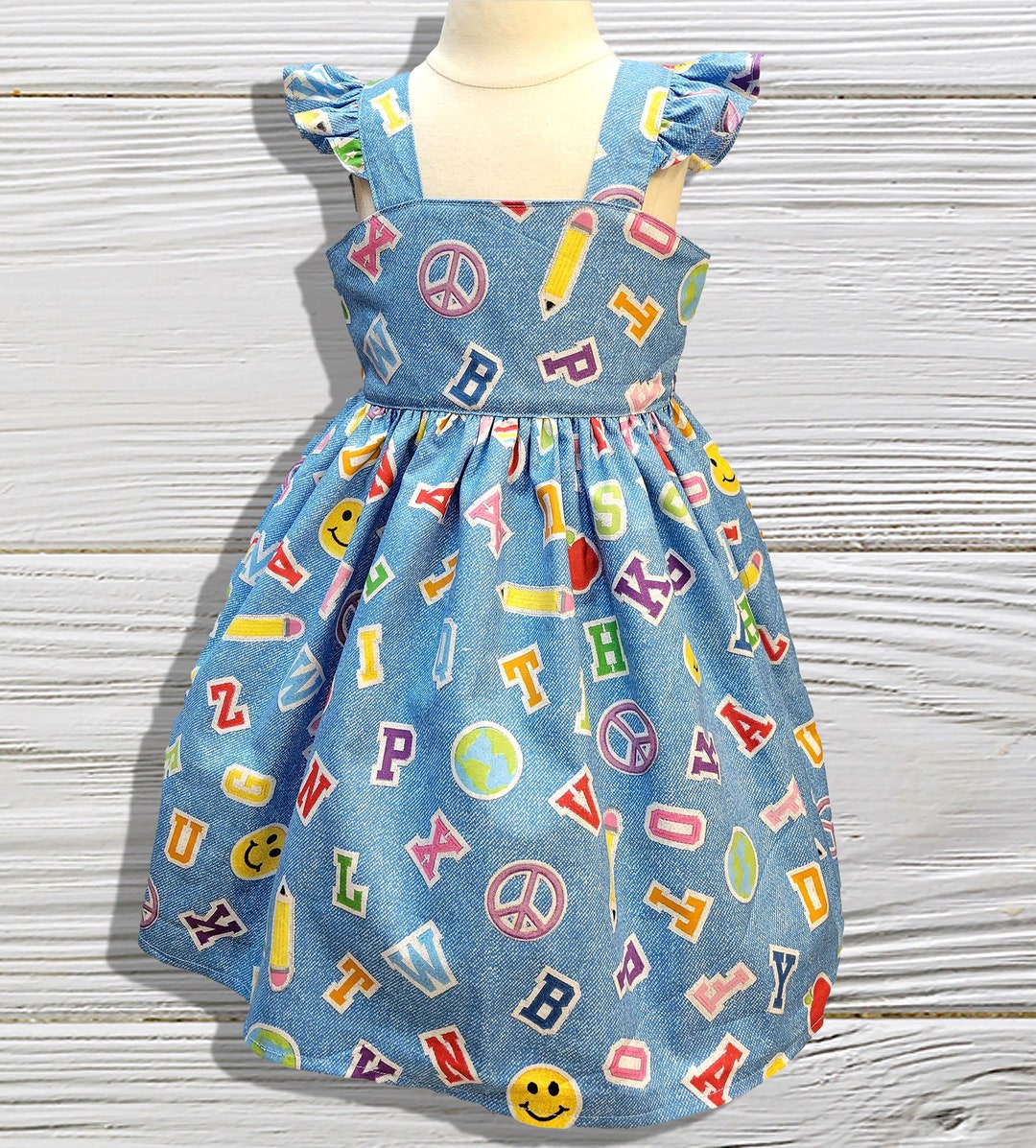 Kindergarten School Girls Dress, Back to School Dress, Graduation Dress ...