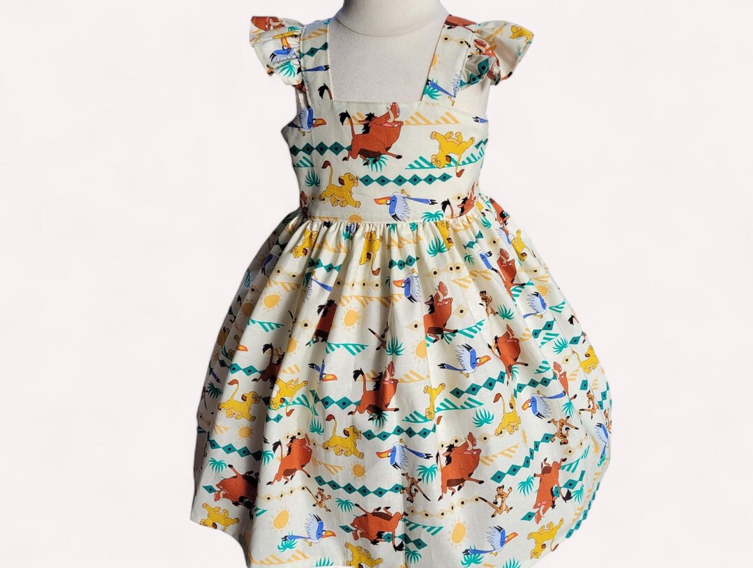 Lion King Dress, Simba Inspire Girl Dress, Birthday Dress, Girls Simba ...