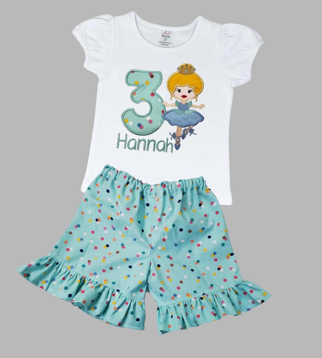 Cinderella Ballerina Short & Shirt Outfit - Ballerina Cinderella ...