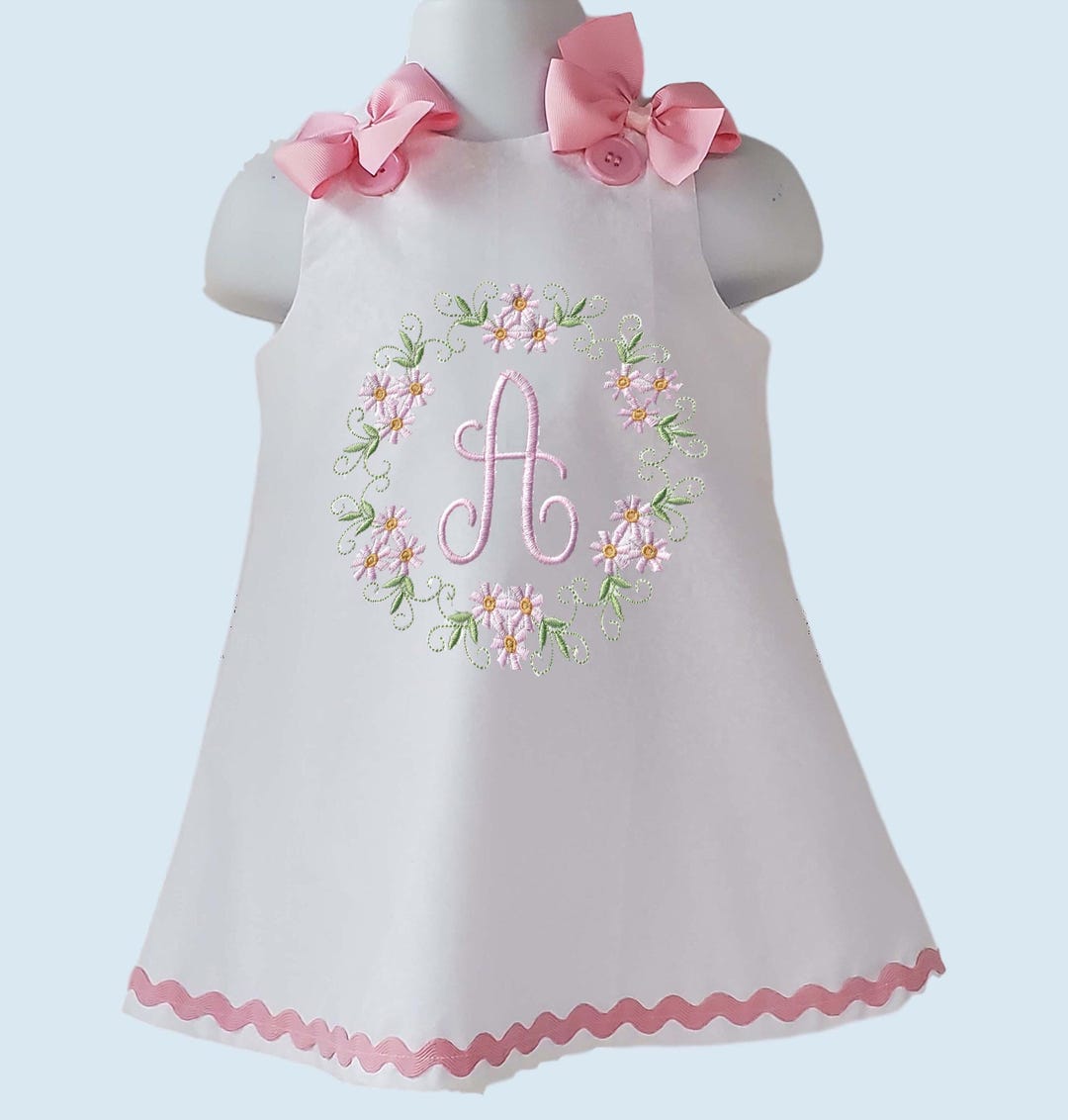Monogram Jumper Dress Birthday Girl Personalized Dress Girls Dress ...