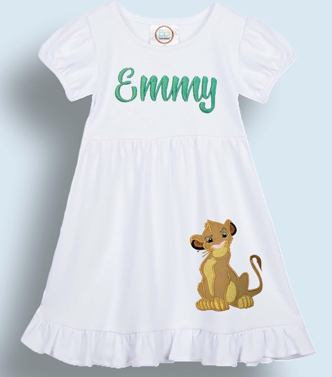 Lion King Embroider Personalized Girls Dress Simba Dress Birthday Lion ...