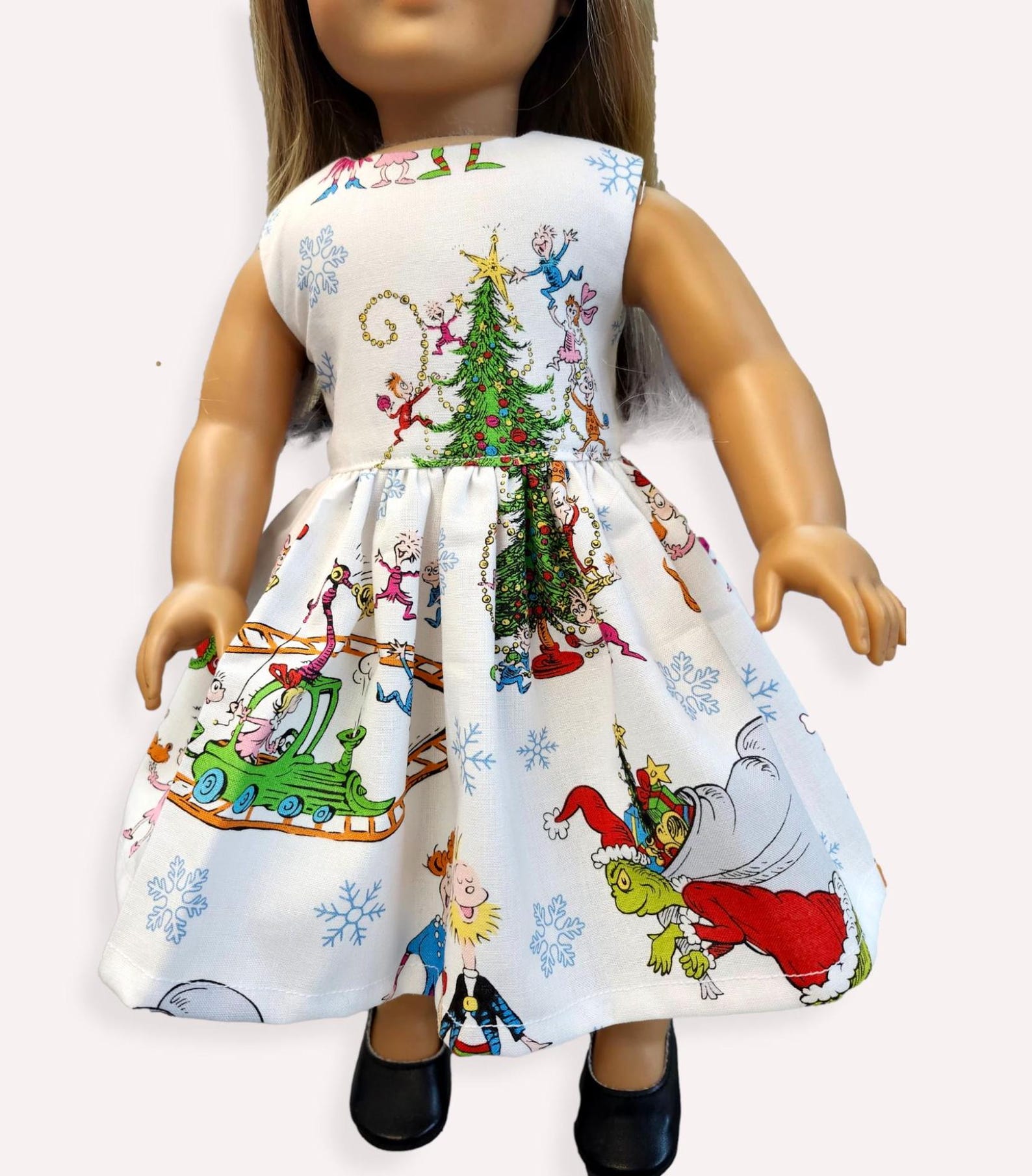 Grinch Doll Dress - Christmas Grinch Doll Dress for 18" Dolls - 18 in ...