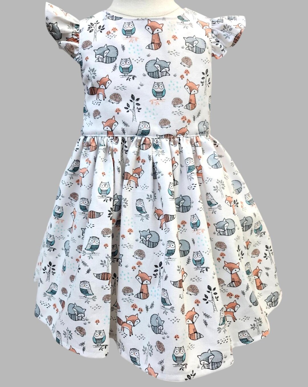 Woodland Dress, Animal Baby Dress, Safari Dress, Zoo Animal Dress, Wild ...