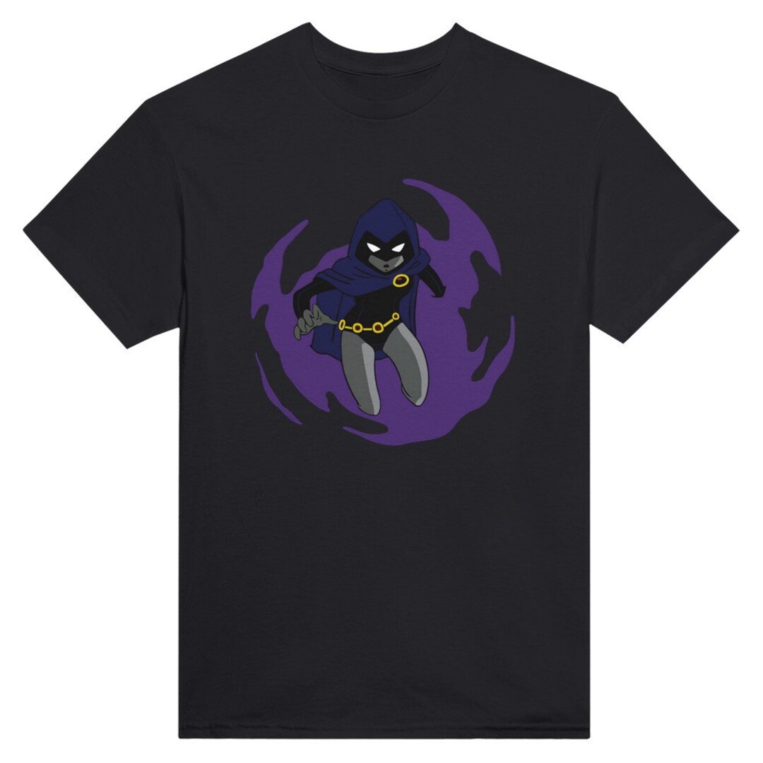 Raven Teen Titans Portal Front Heavyweight Unisex Crewneck T-shirt - Etsy