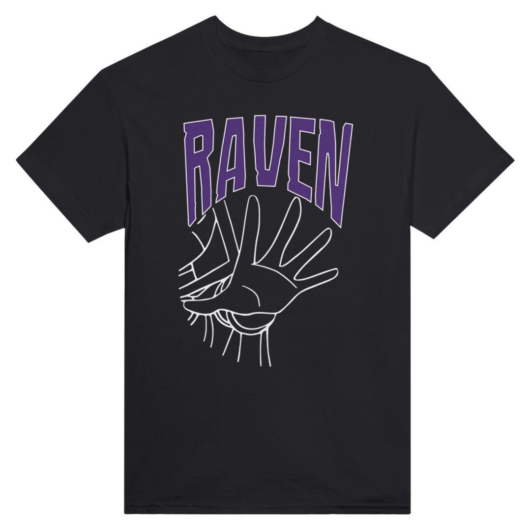 Raven Teen Titans Front T-shirt Heavyweight Unisex Crewneck T-shirt - Etsy