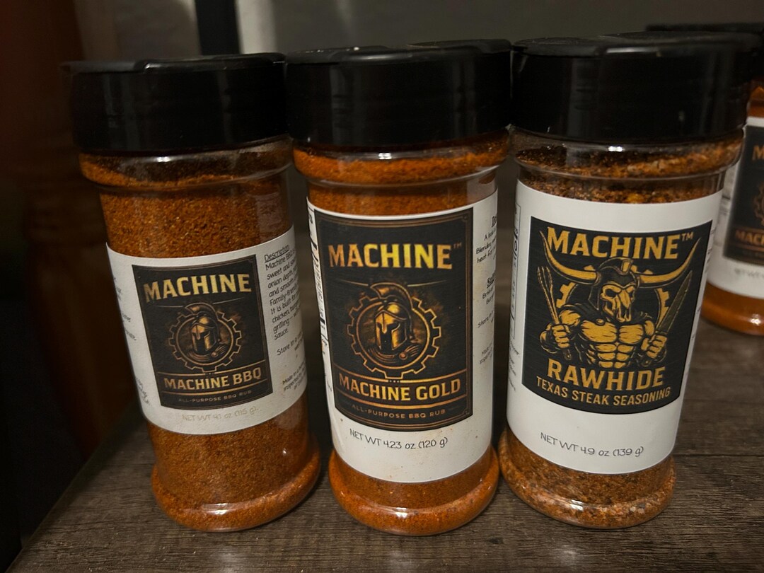 Machine Seasonings BBQ Rubs- Steak, BBQ, Fajitas Hand Crafted Small ...