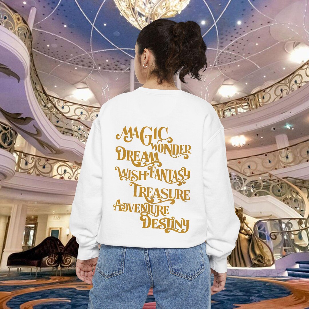 DESTINY ADDED - Disney Cruise Line Sweatshirt Magic, Wonder, Fantasy ...