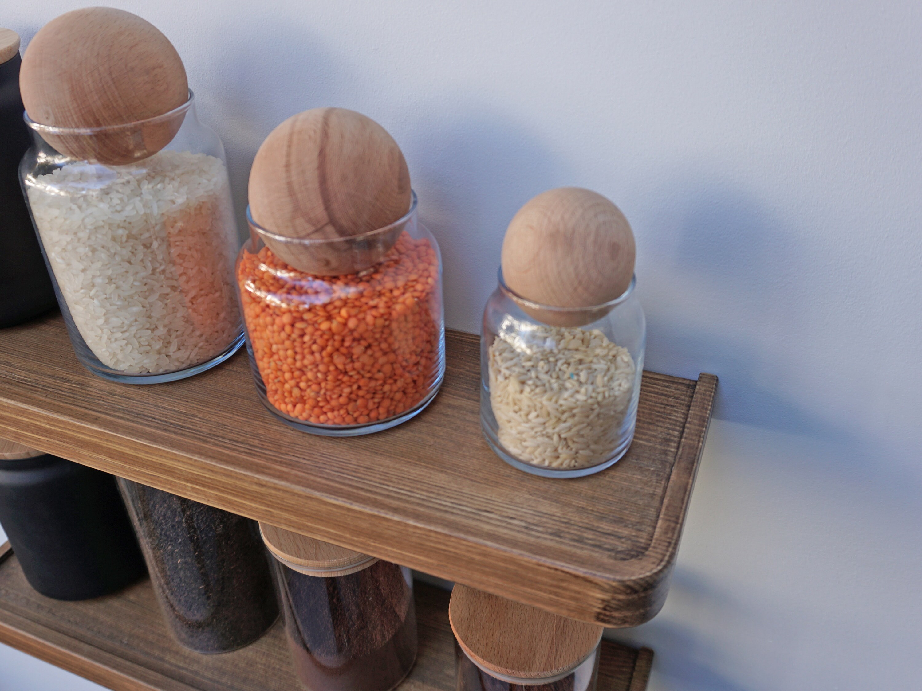 Wood Floating Shelves, Custom Size Floating Shelves With Brackets ...