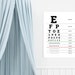 Pediatric Eye Chart Poster, Vision Chart, Visual Acuity Test, Snellen ...
