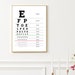 Pediatric Eye Chart Poster, Vision Chart, Visual Acuity Test, Snellen ...