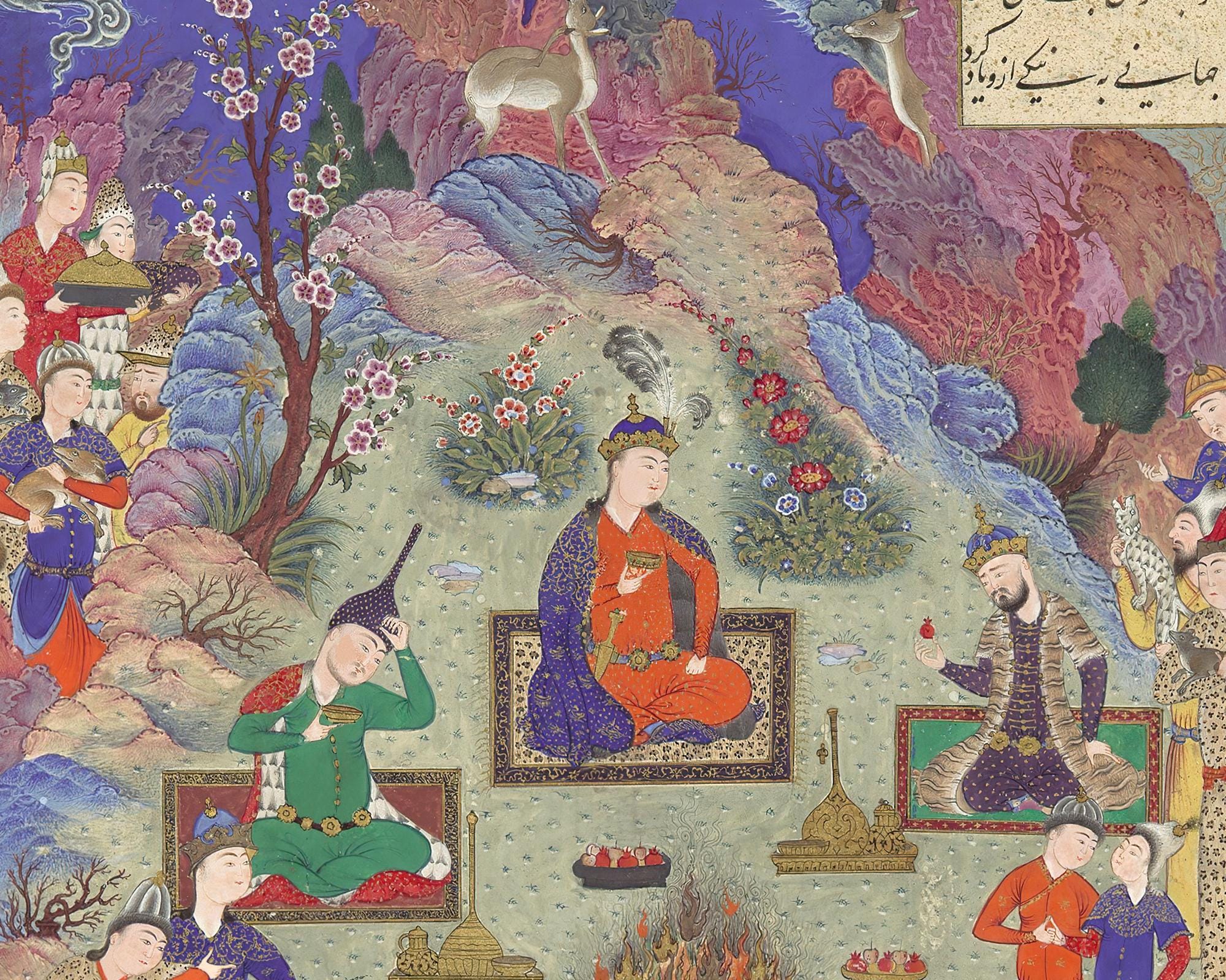 Persian Miniature Art From Shahnameh | Shahnameh Story | Persian Wall ...