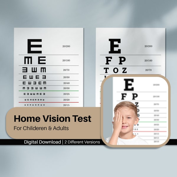 Snellen Chart - Etsy