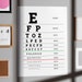 Pediatric Eye Chart Poster, Vision Chart, Visual Acuity Test, Snellen ...