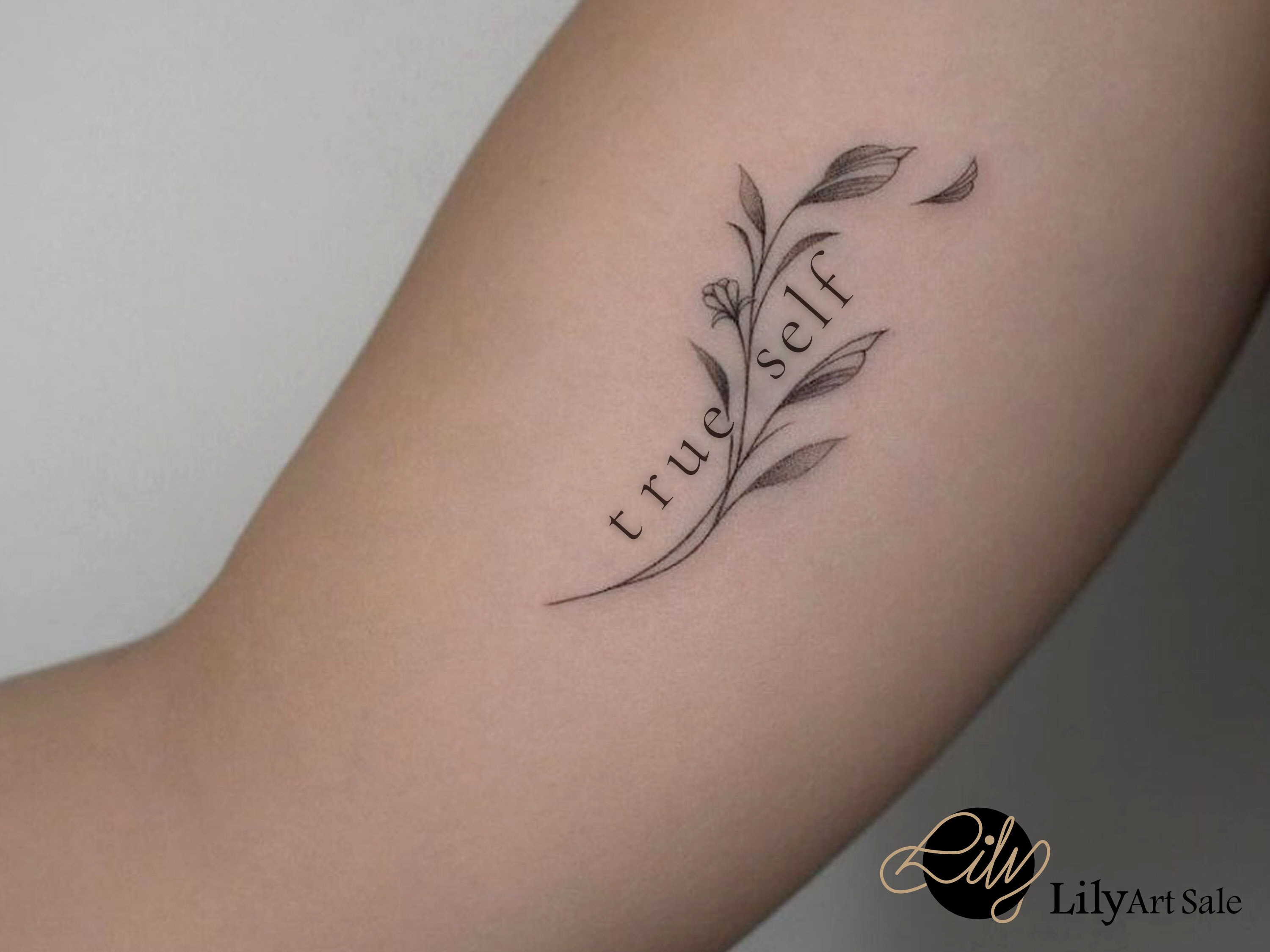 Floral Words Tattoo Design Collection, Flash Tattoo Design Sheet ...