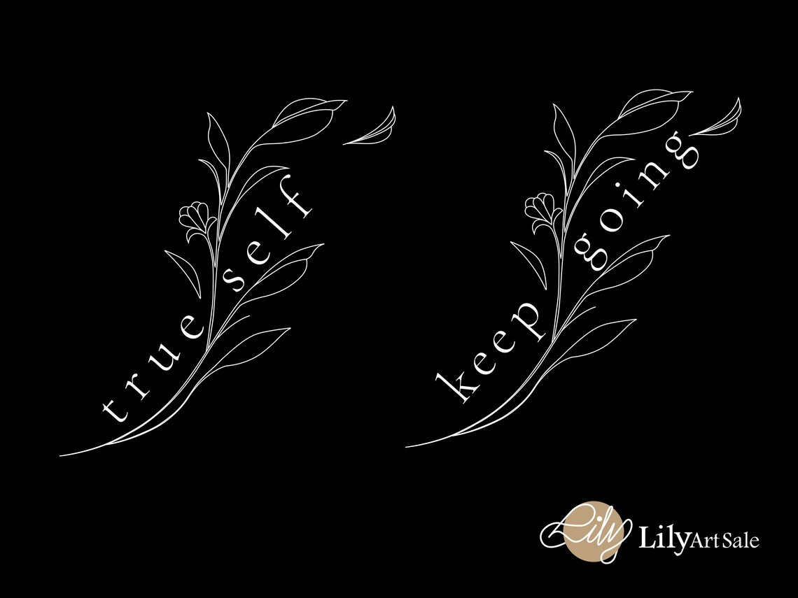 Floral Words Tattoo Design Collection, Flash Tattoo Design Sheet ...