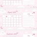 Feminine Digital Calendar 2024 Full Till December 12 Pages New Warm and ...