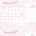 Feminine Digital Calendar 2024 Full Till December 12 Pages New Warm and ...