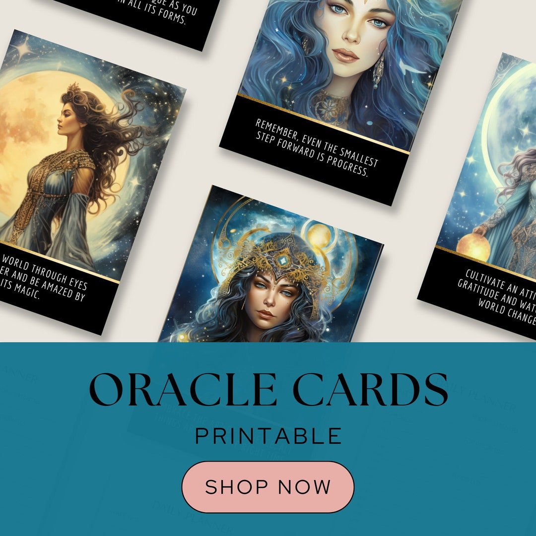 Oracle Cards Printable Oracle Cards Angel Oracle Cards Printable Tarot ...