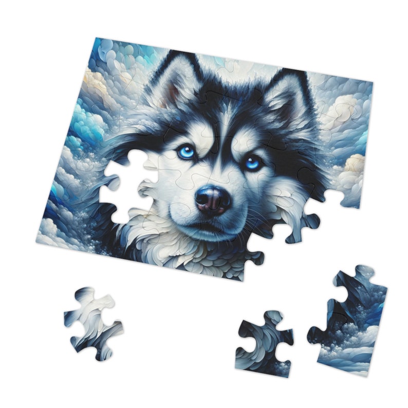 Arctic Husky Gaze Artisanal Jigsaw Puzzle 30, 110, 252, 500,1000-piece ...