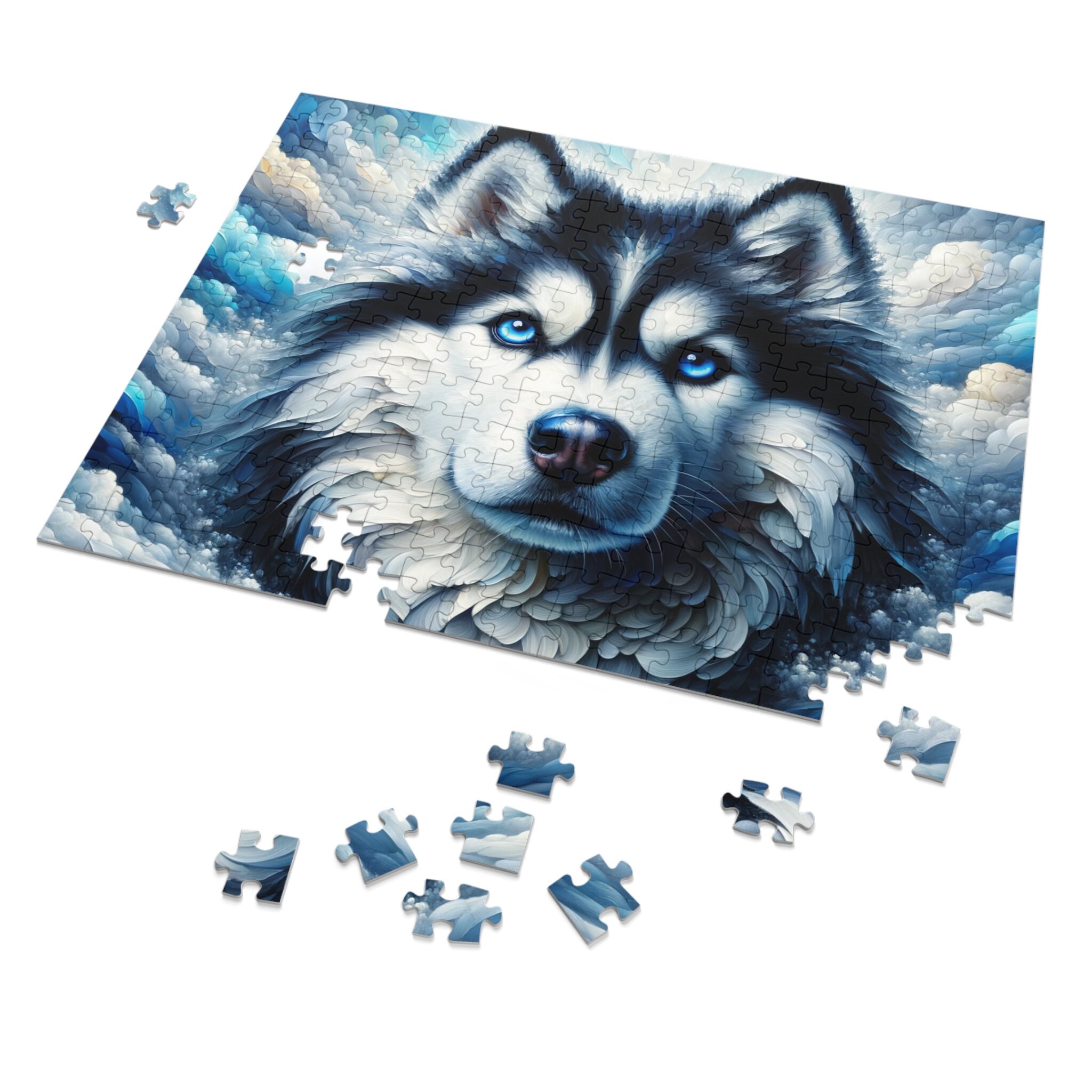 Arctic Husky Gaze Artisanal Jigsaw Puzzle 30, 110, 252, 500,1000-piece ...