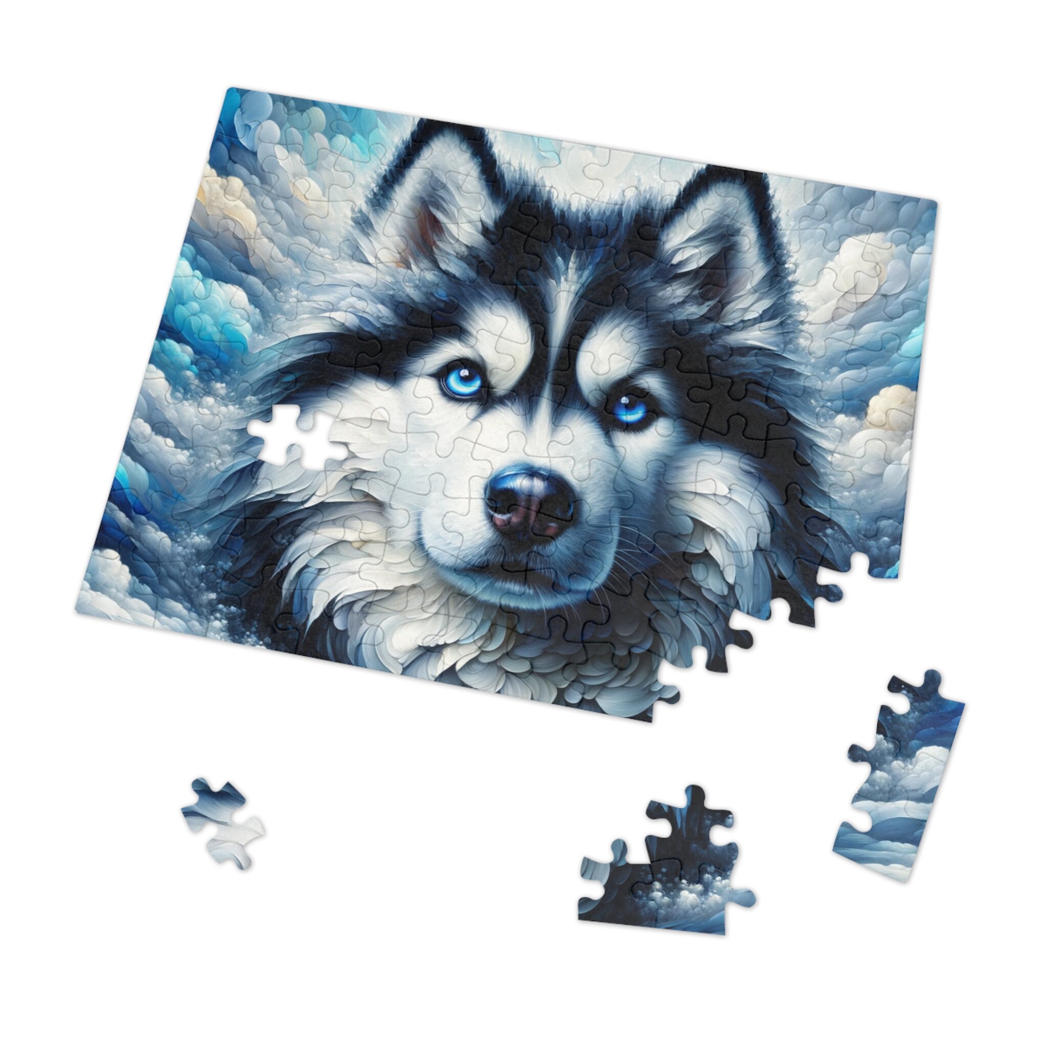 Arctic Husky Gaze Artisanal Jigsaw Puzzle 30, 110, 252, 500,1000-piece ...