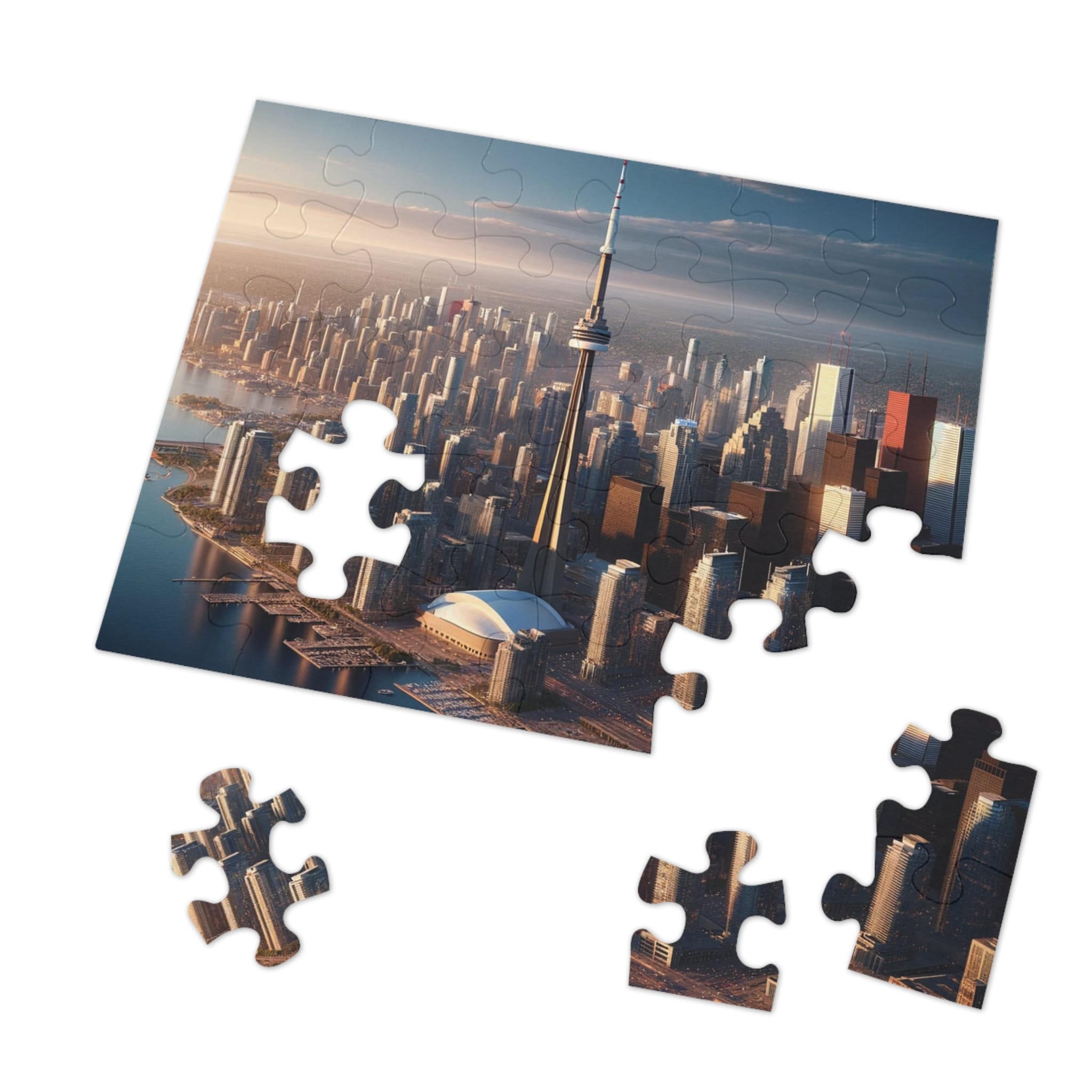 Toronto Skyline Splendor Artisanal Jigsaw Puzzle 30, 110, 252, 500,1000 ...