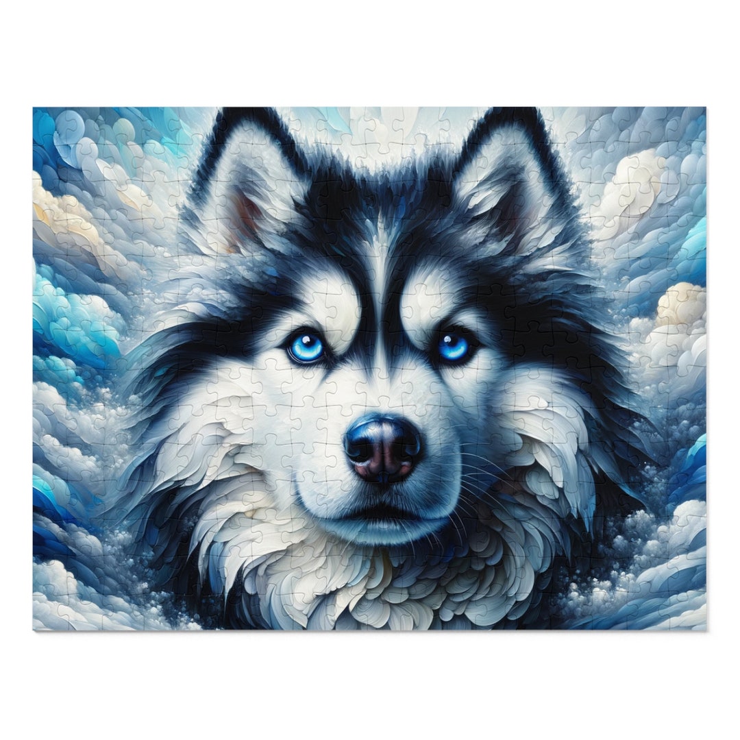 Arctic Husky Gaze Artisanal Jigsaw Puzzle 30, 110, 252, 500,1000-piece ...