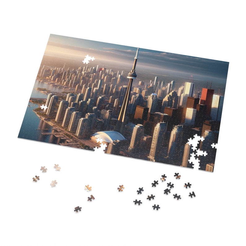 Toronto Skyline Splendor Artisanal Jigsaw Puzzle 30, 110, 252, 500,1000 ...