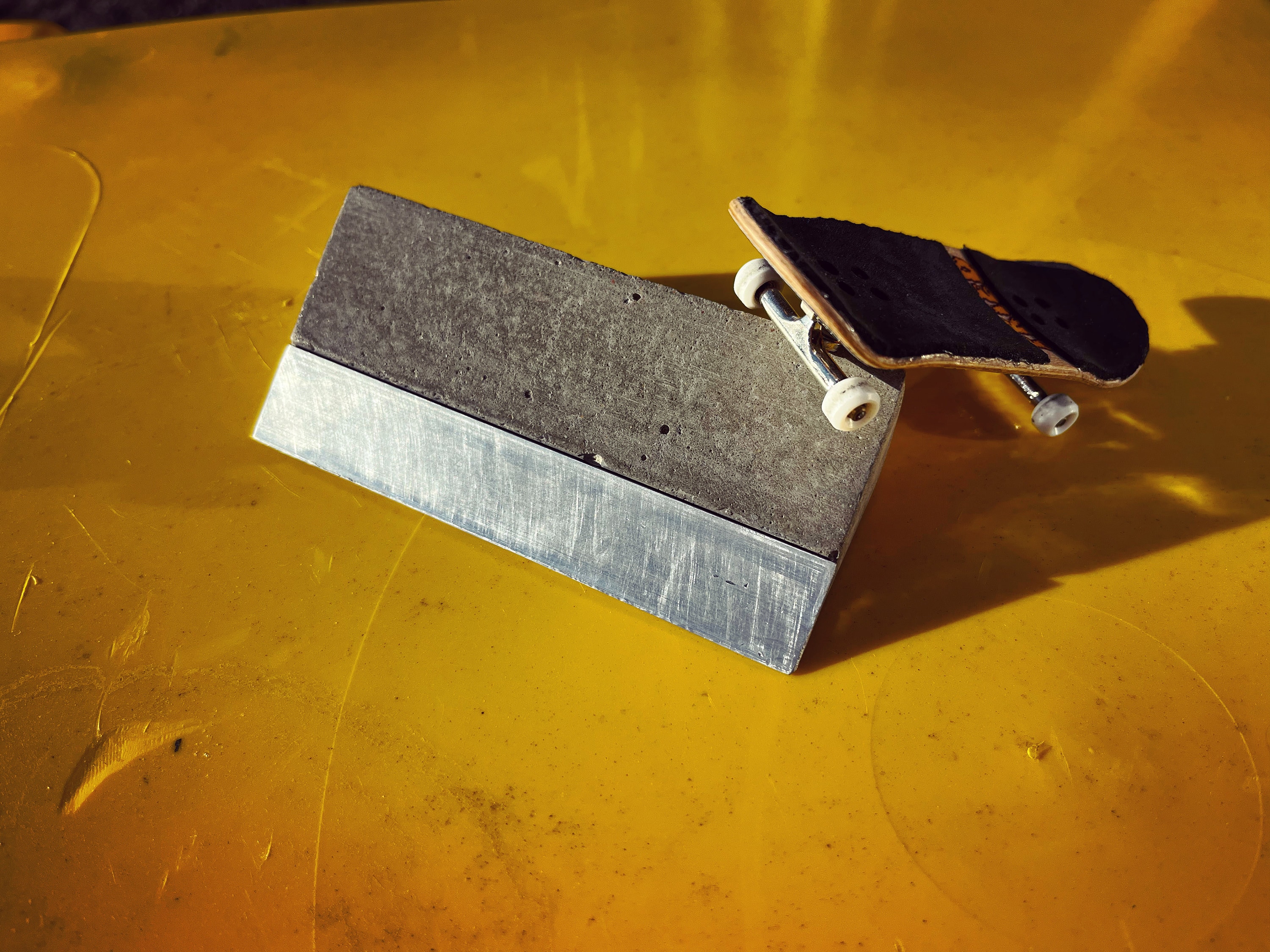 Concrete "buddy Kicker" Fingerboard Ramp - Etsy