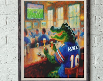 Florida Gators Football Digital Art Wall Print - Etsy